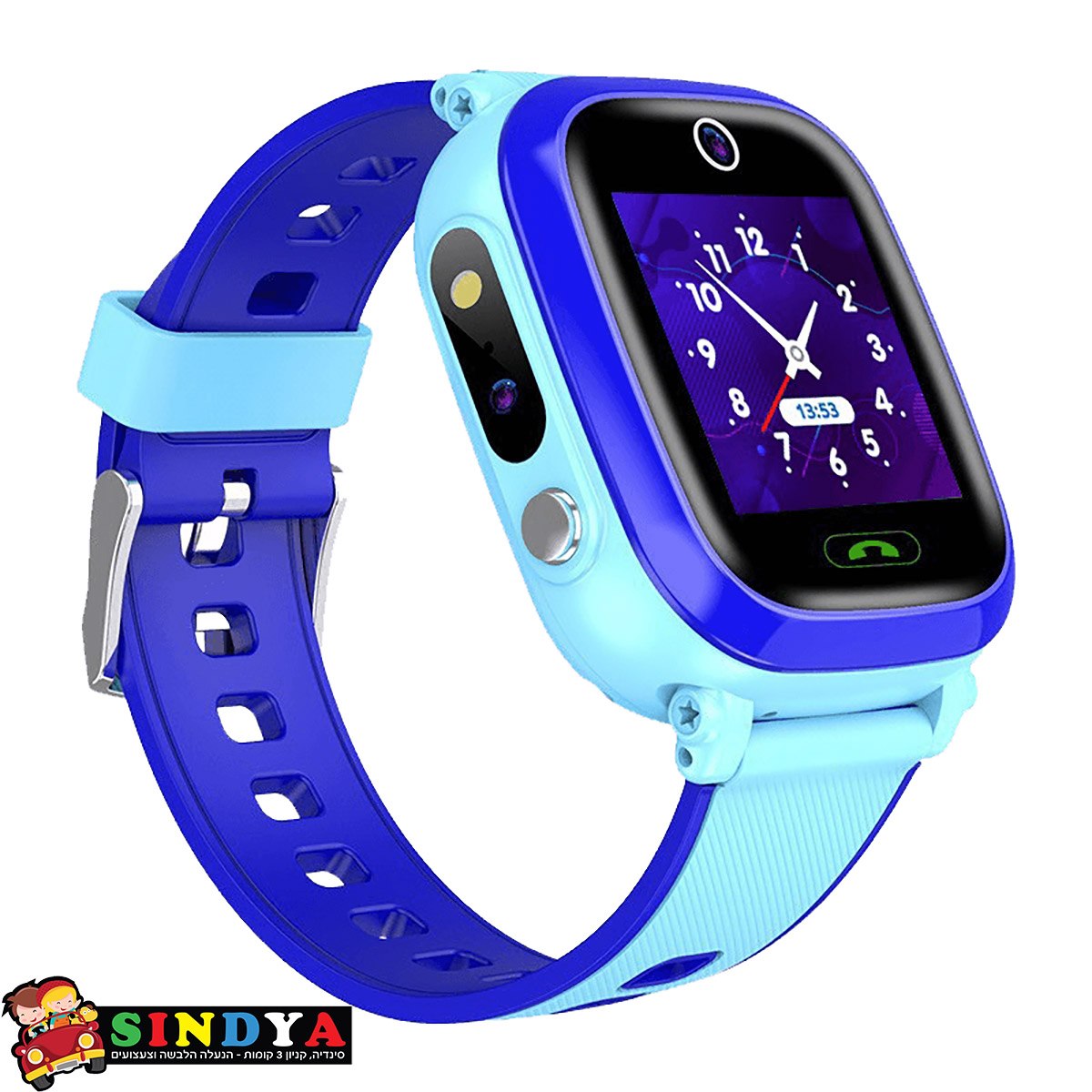 שעון GPS לילדים - KidiWatch Super - כחול - שעונים חכמים