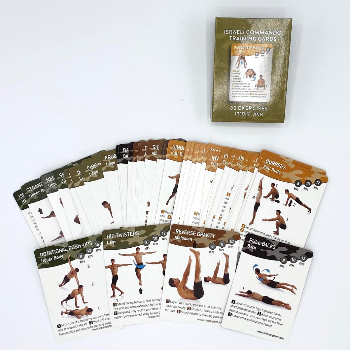 Israeli Commando Training Cards - קלפי התעמלות