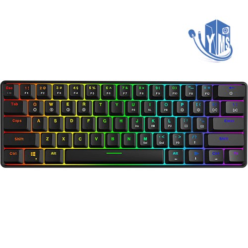 GK61 Mechanical Gaming Keyboard 61 Keys Multi Color RGB